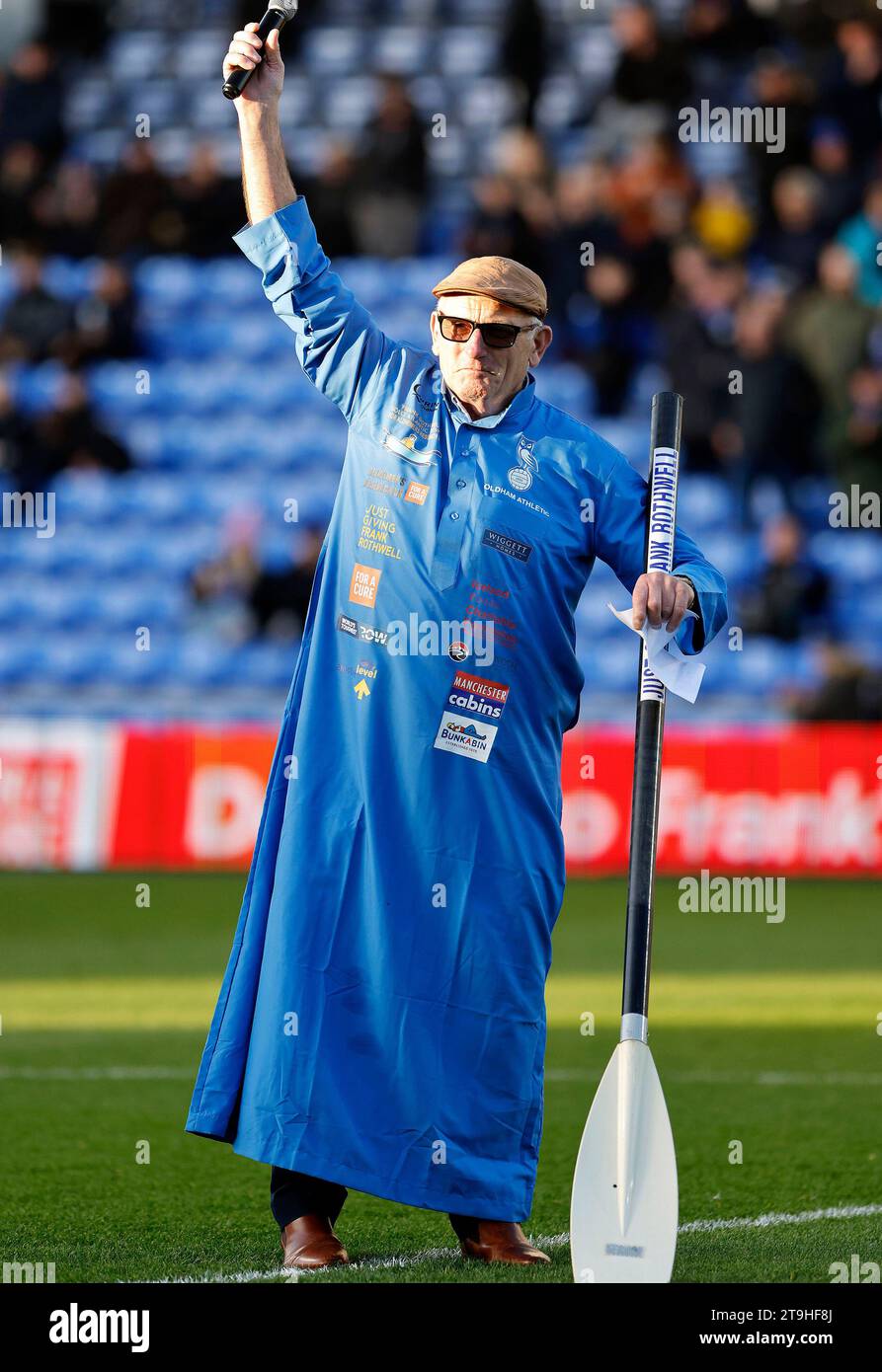 Frank Rothwell (Chairman) of Oldham Athletic Association Football Club ...