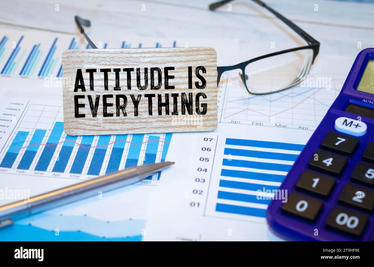 Attitude Is Everything text on notepad, concept background Stock Photo ...