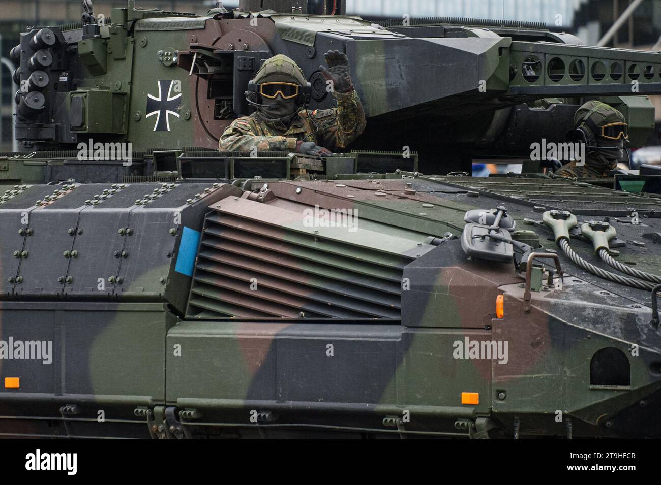 Vilnius, Lithuania. 25th Nov, 2023. German soldier participates in a ...