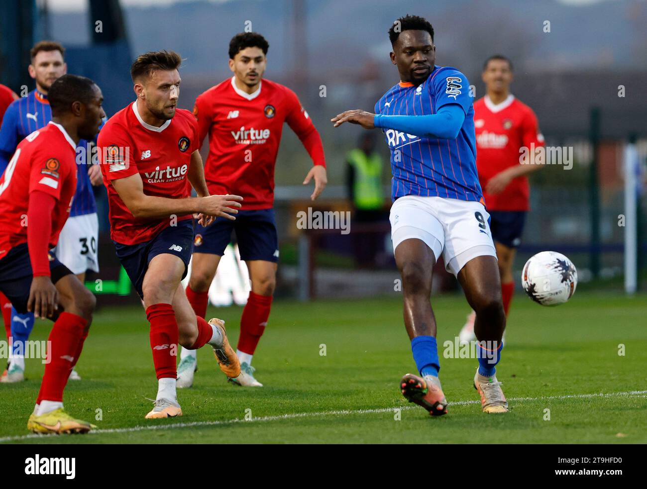 Mike Fondop of Oldham Athletic Association Football Club during the ...