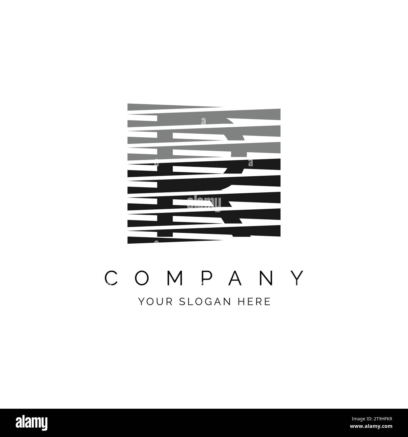 Letter R logo, abstract modern square design suitable for web and ...