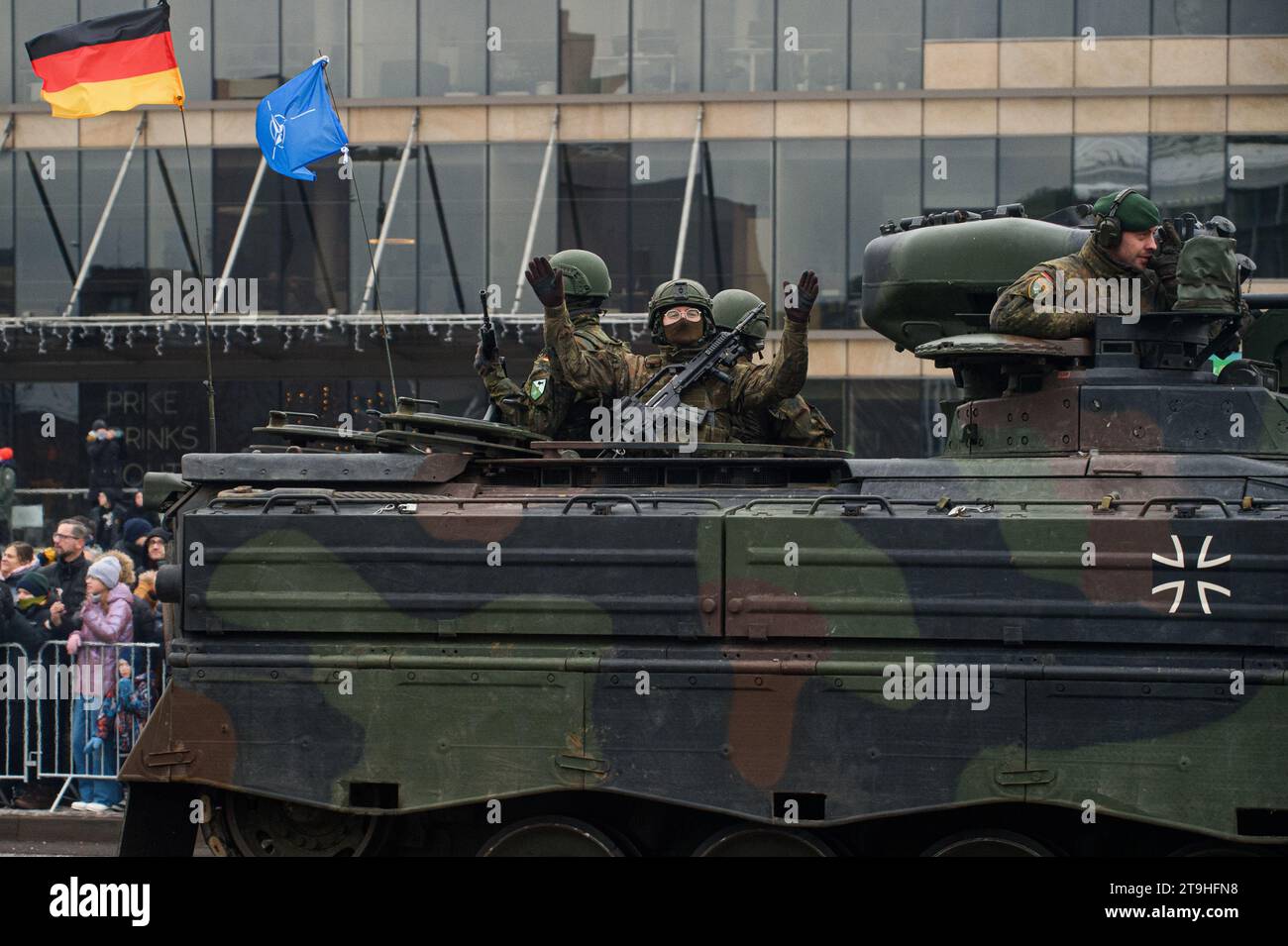 Vilnius, Lithuania. 25th Nov, 2023. German army infantry fighting ...