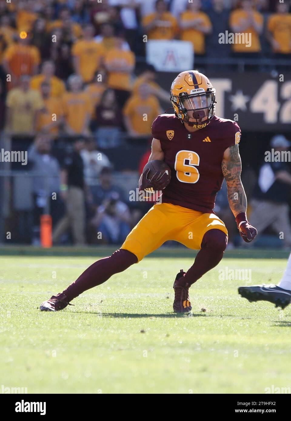 Tempe, Arizona, USA. 25th Nov, 2023. Wide receiver Giovanni Sanders (6 ...