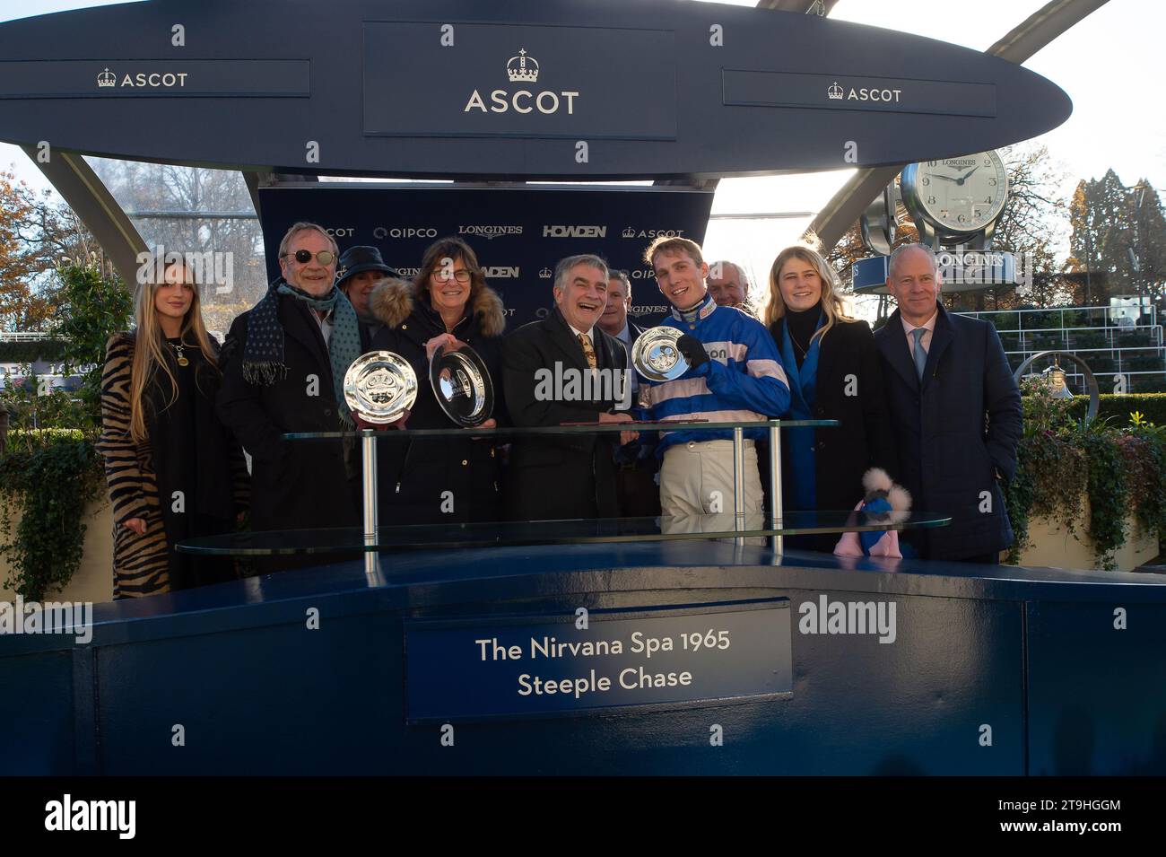 Ascot, Berkshire, UK. 25h November, 2023. The Winners Presentation ...