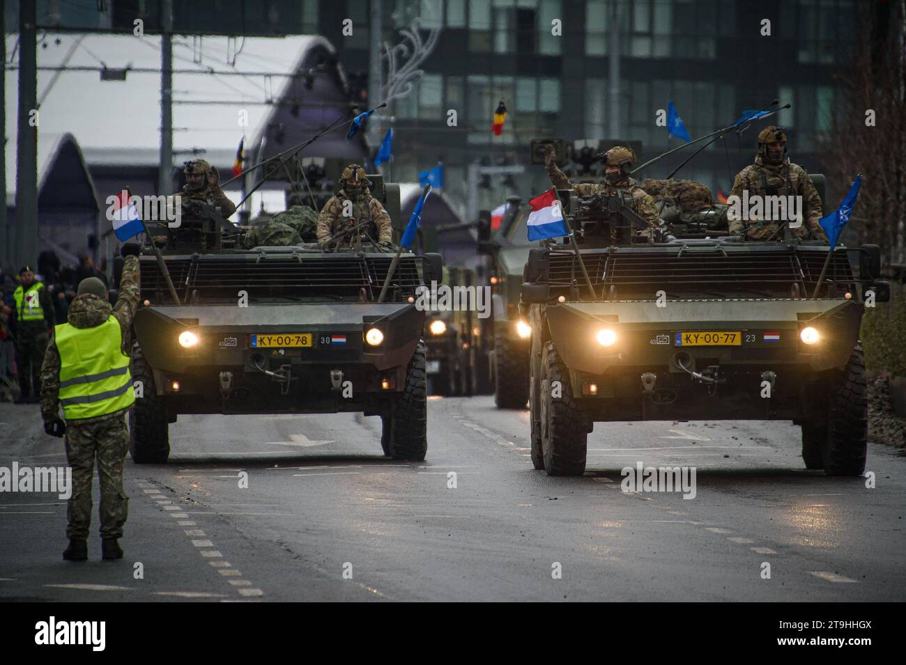Vilnius, Lithuania. 25th Nov, 2023. French army Light Armored ...