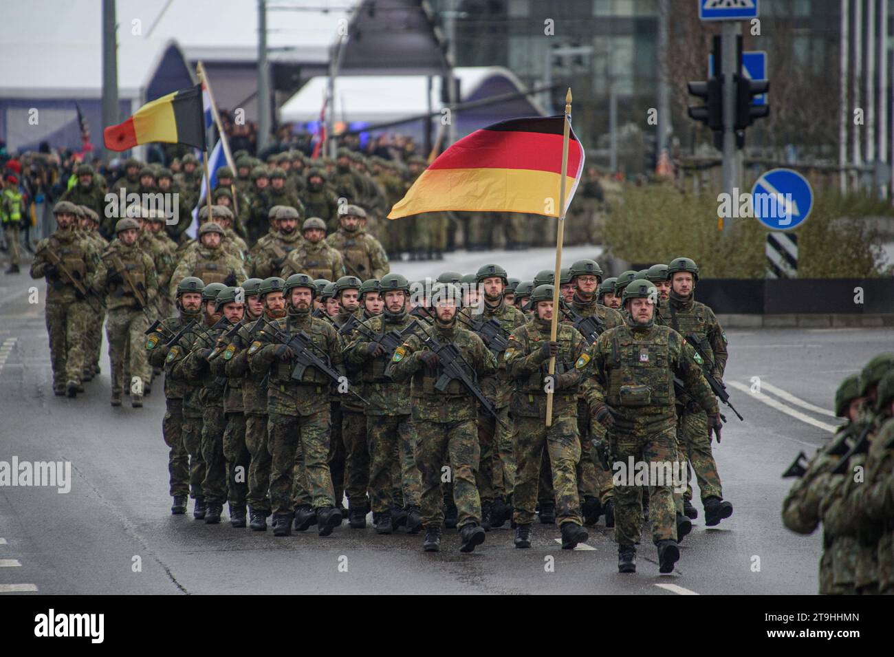 German Military Parade Reichswehr Generals At A Military Parade In