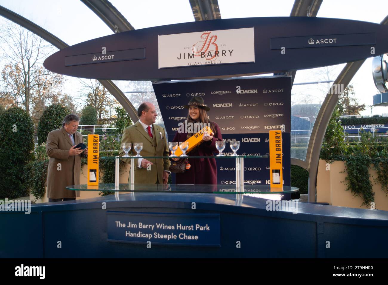 Ascot, UK. 25th November, 2023. The Winners Presentation. Horse ...