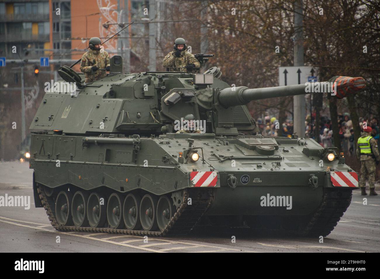 Vilnius, Lithuania. 25th Nov, 2023. Lithuanian army self-propelled ...