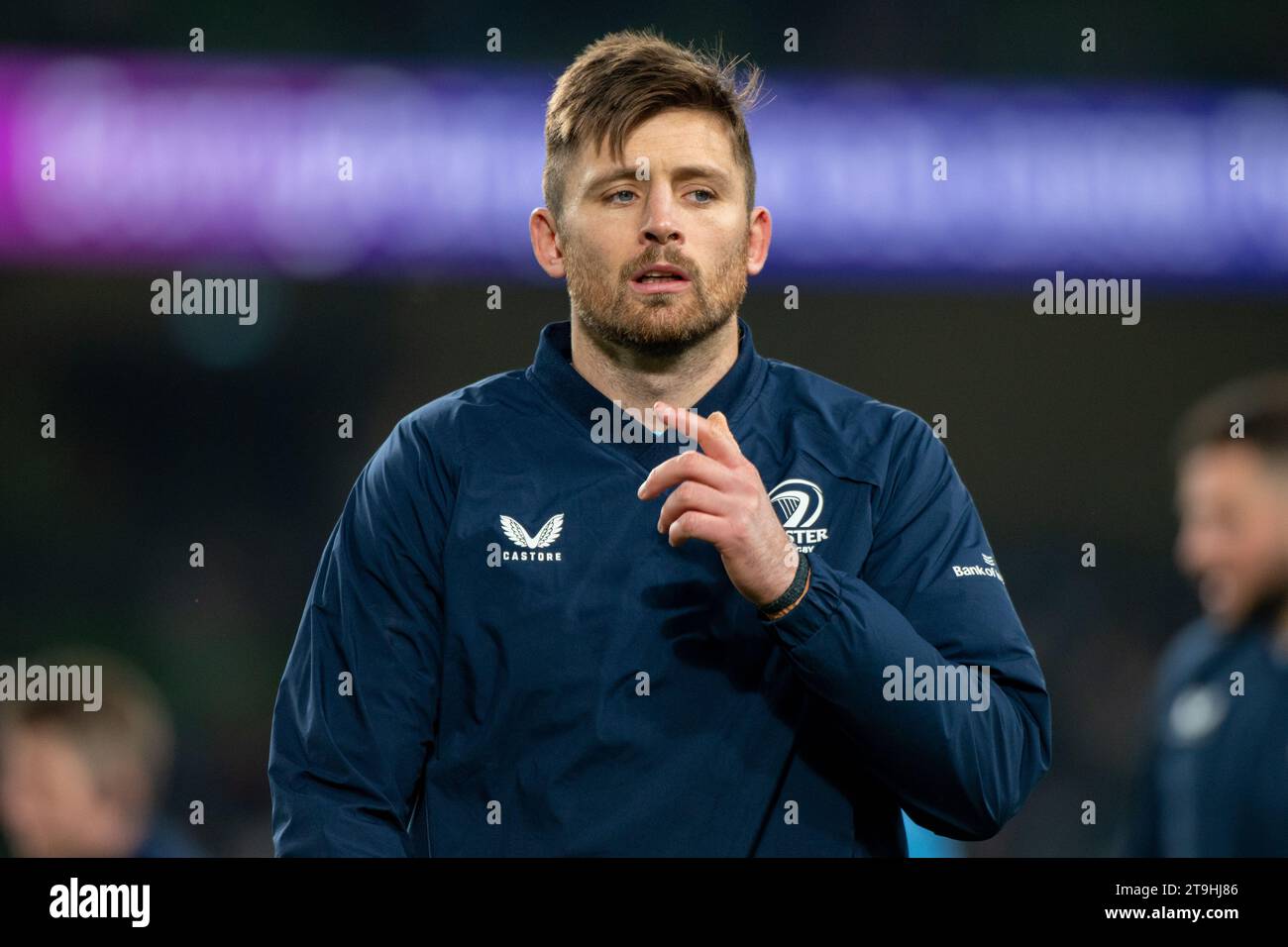 Dublin, Ireland. 25th Nov, 2023. Ross Byrne of Leinster during the ...
