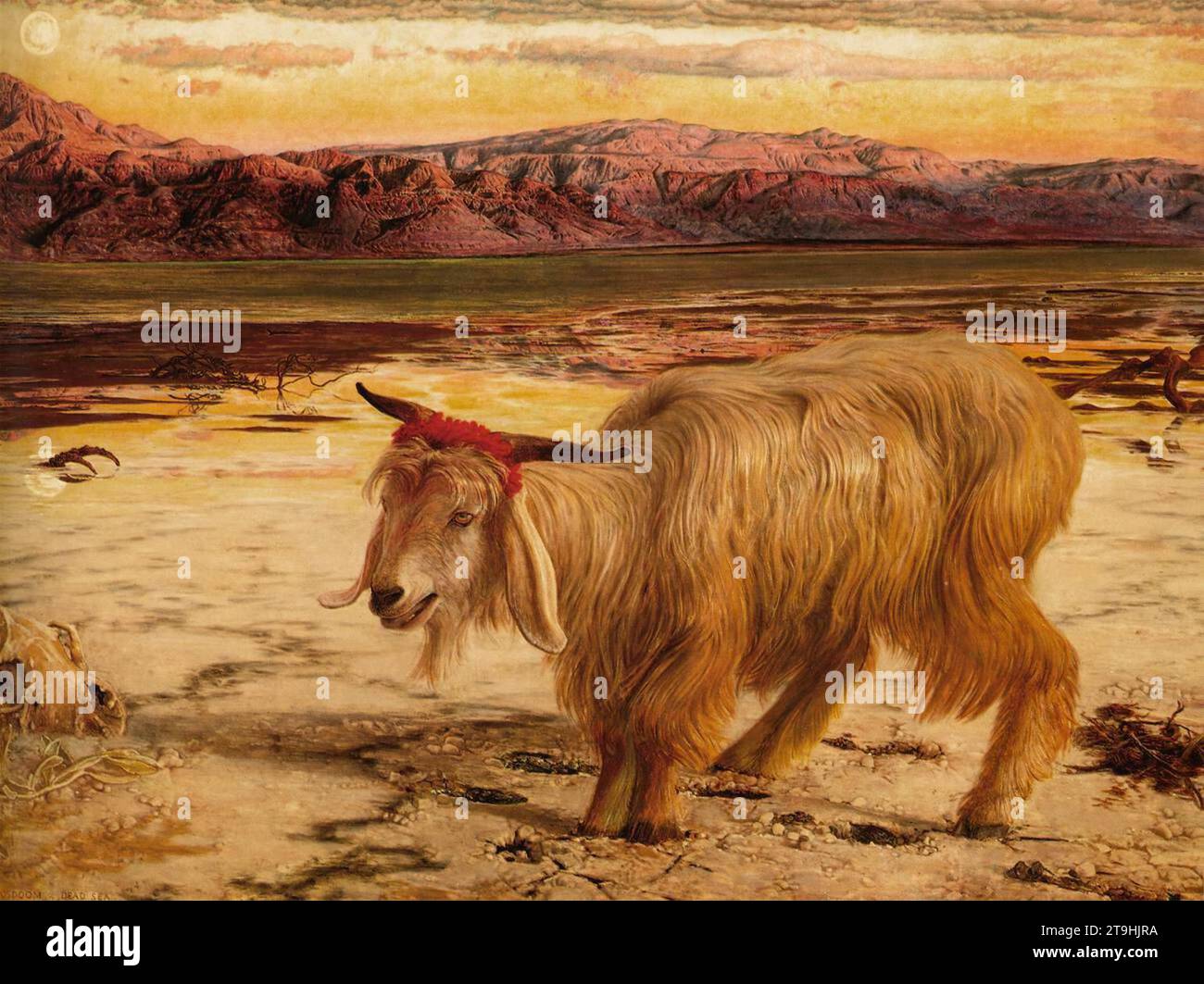 The Scapegoat 1854 by William Holman Hunt Stock Photo - Alamy