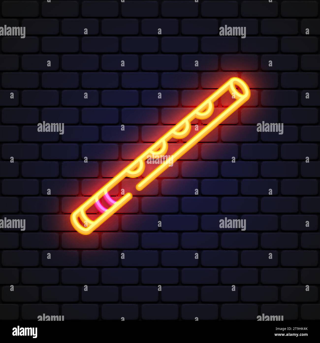 Flat fife neon icon for web background design. Vector illustration ...