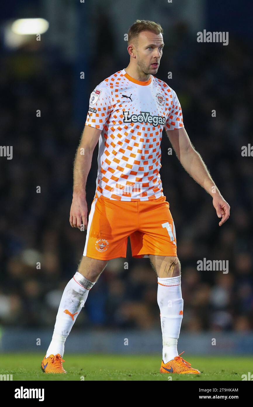 Jordan Rhodes #16 of Blackpool during the Sky Bet League 1 match ...
