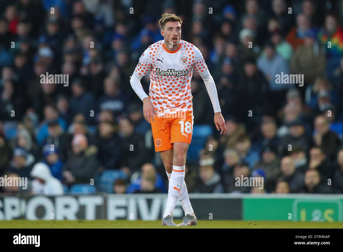 Jake Beesley #18 of Blackpool during the Sky Bet League 1 match ...