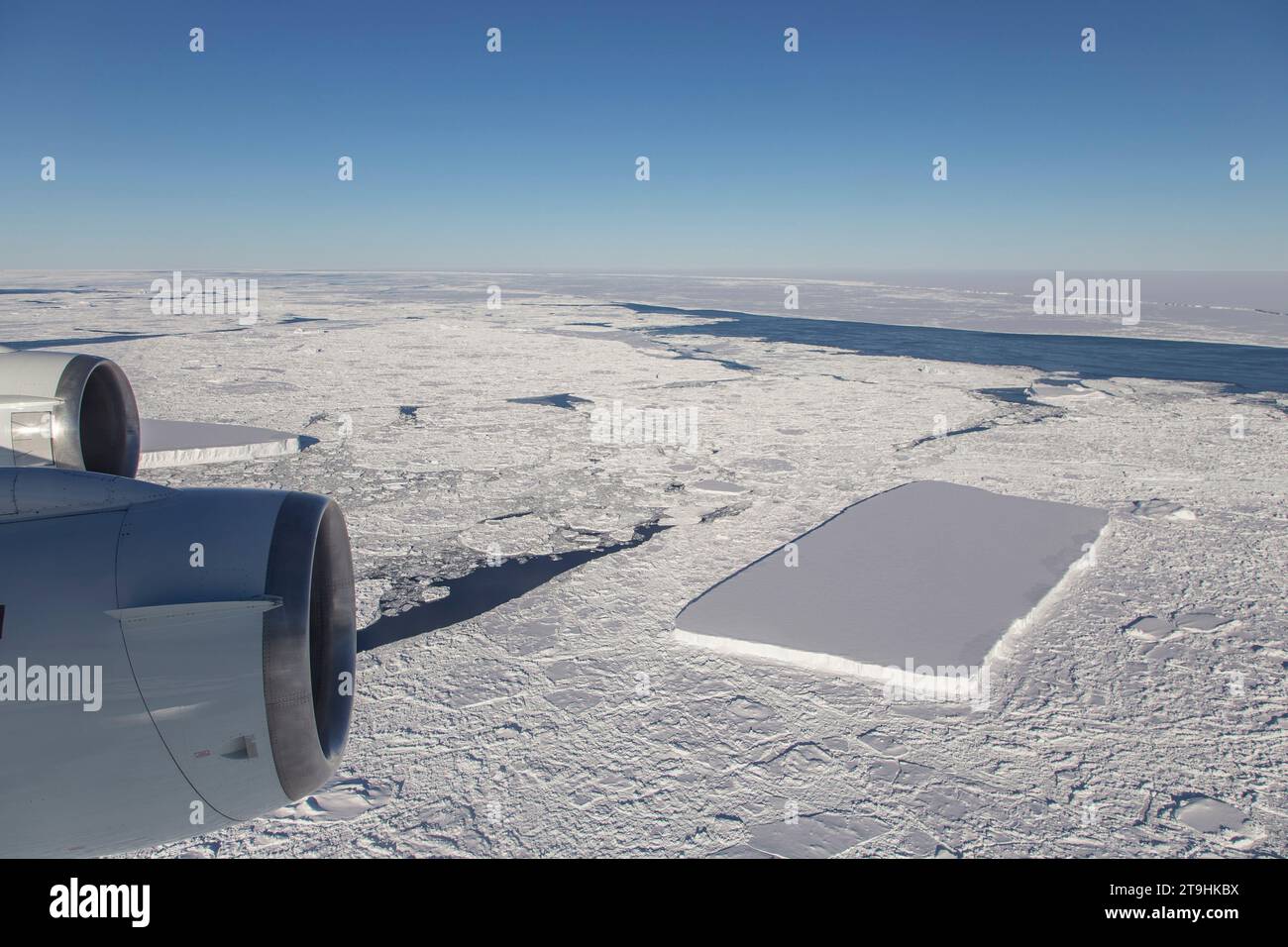 Antartica. 16th Oct, 2018. Just past the rectangular iceberg, which is ...