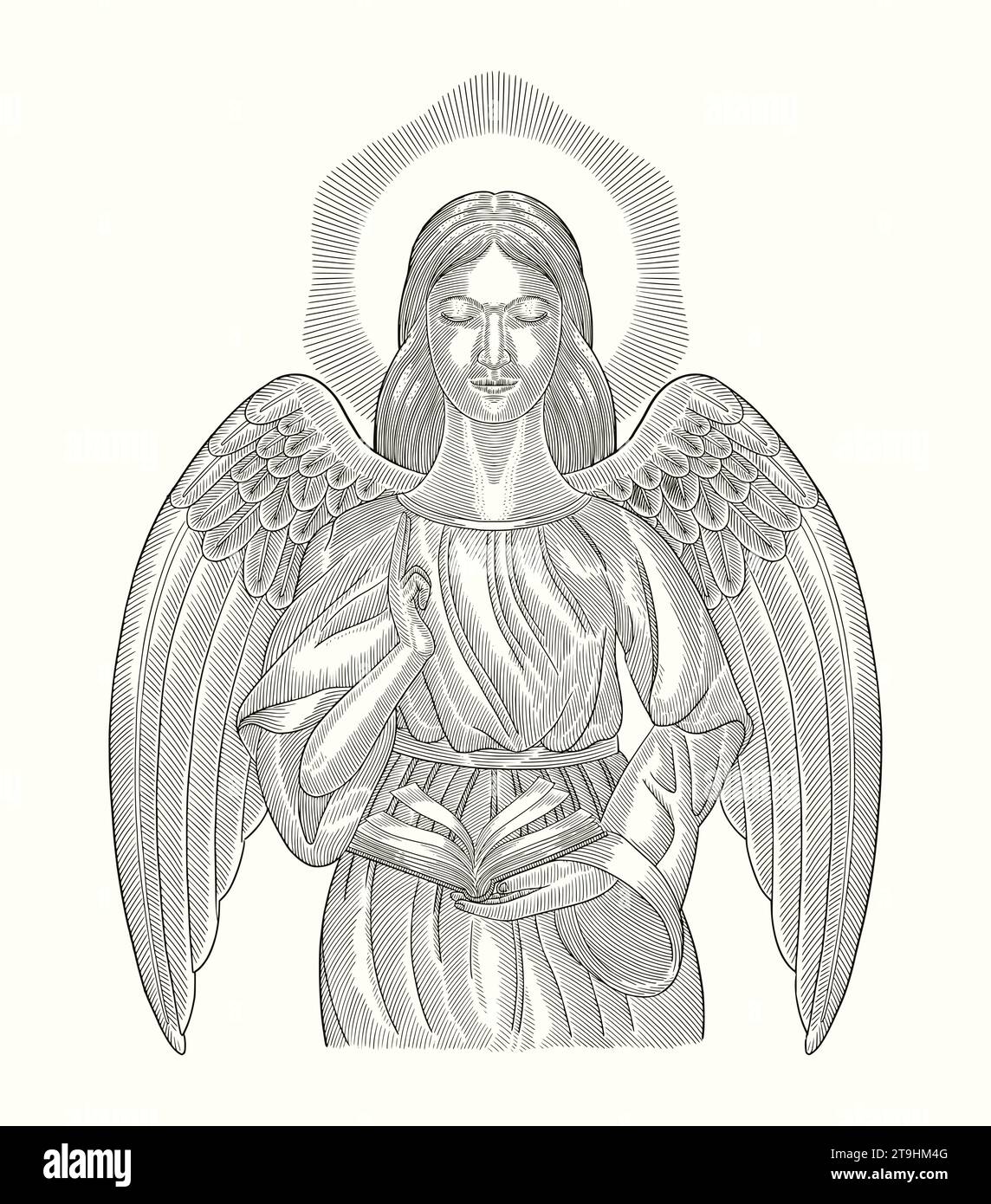 Drawing design silver engraving Stock Vector Images - Alamy