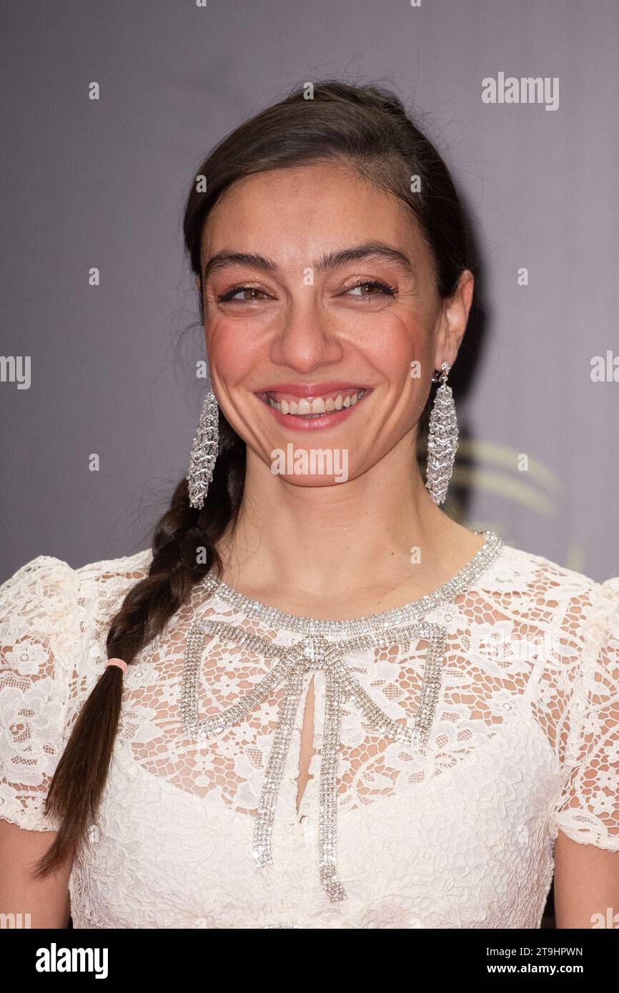 Merve Dizdar attending the red carpet of the 20th anniversary of the ...