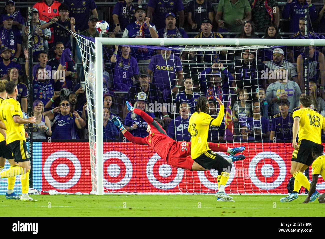 Orlando, Florida, USA, November 25, 2023, Columbus Crew goalkeeper ...
