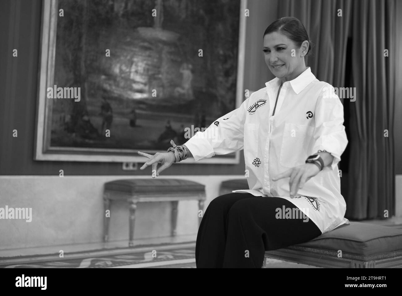 The dancer Sara Baras poses during the portrait session at the Real de ...