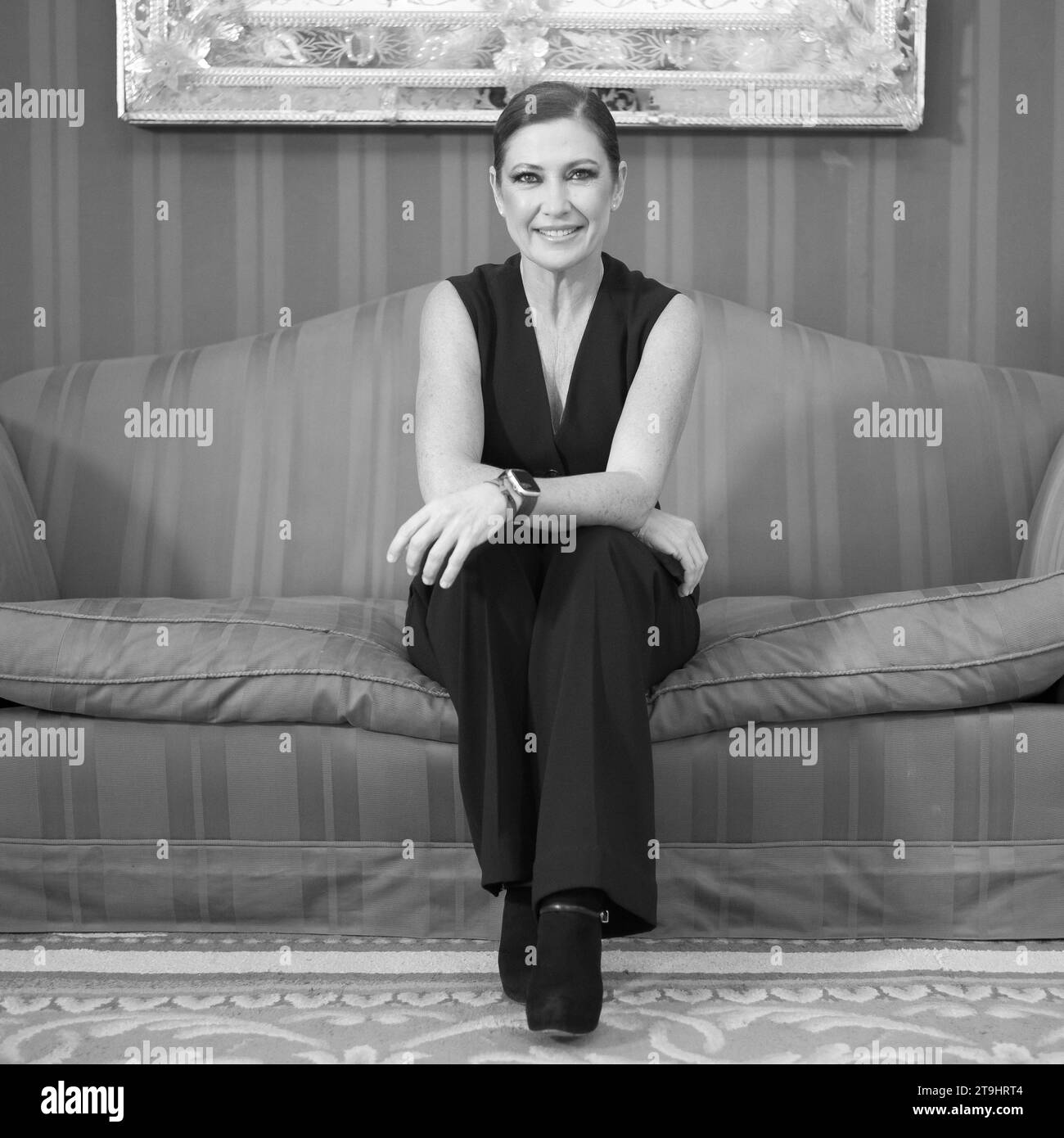 The dancer Sara Baras poses during the portrait session at the Real de ...