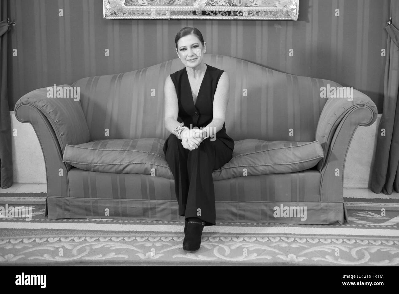 The dancer Sara Baras poses during the portrait session at the Real de ...