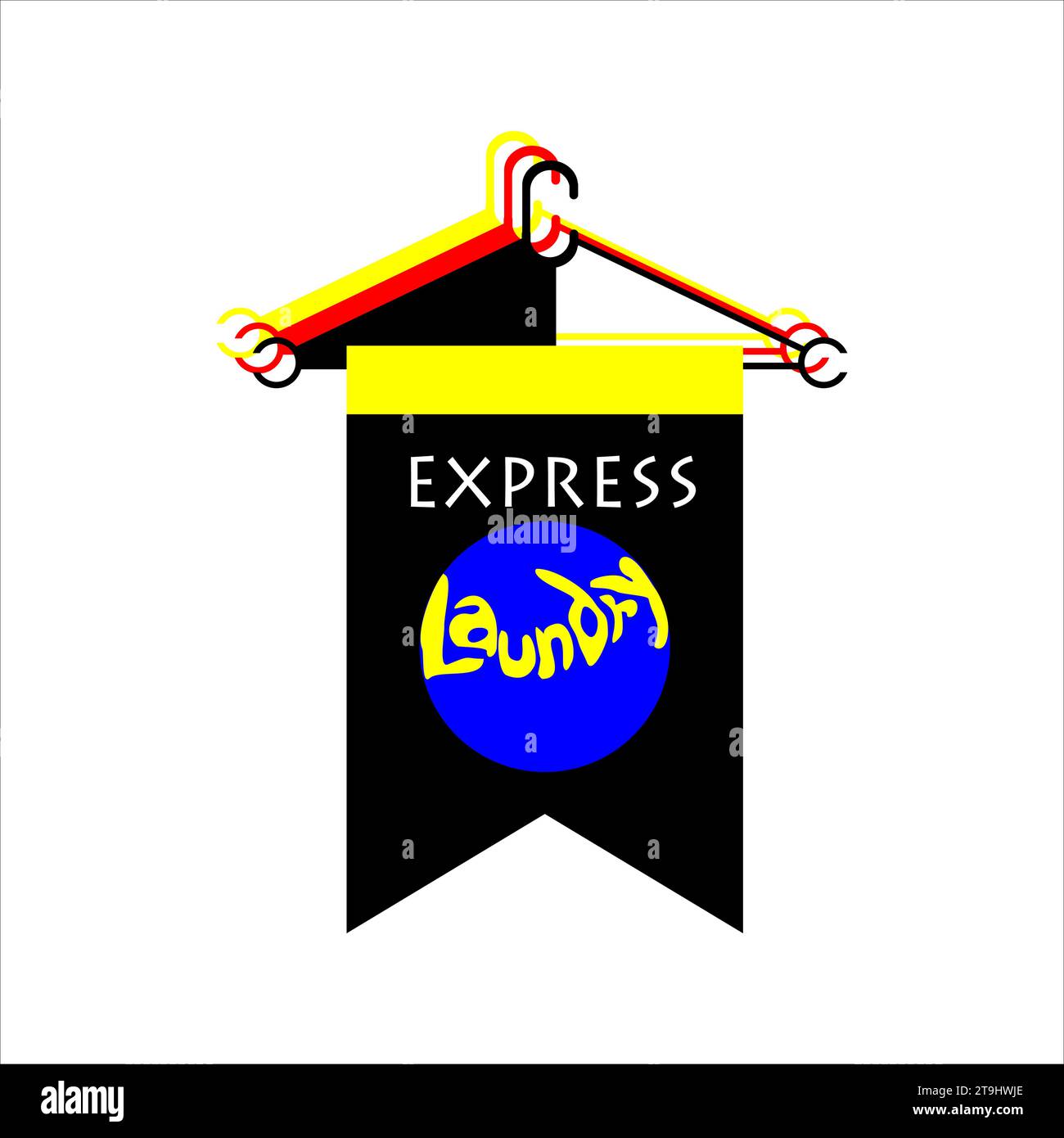 Vector design of logo for laundry business symbol Stock Vector Image ...