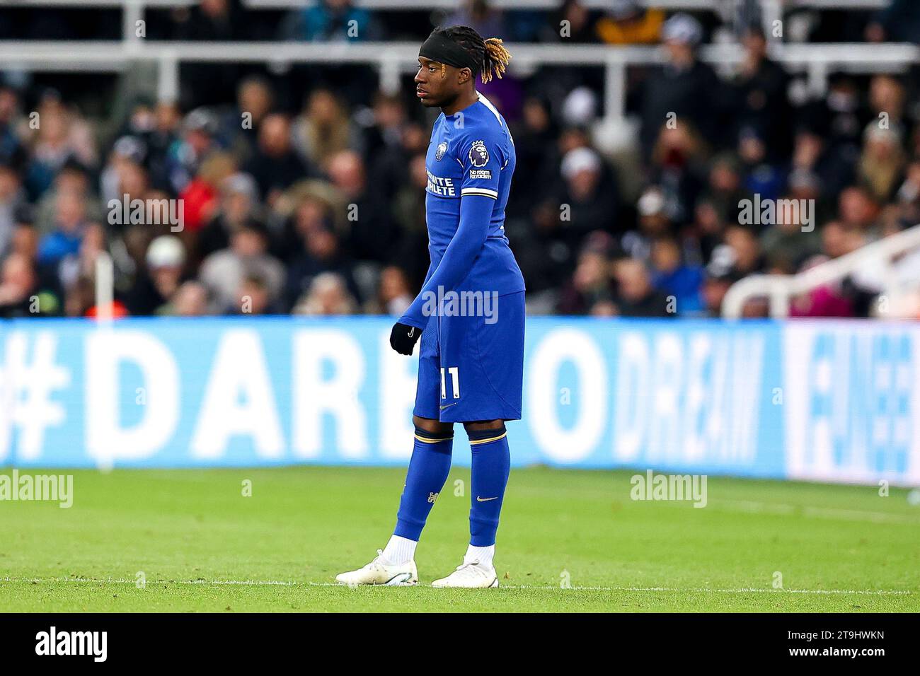 Newcastle, UK. 25th Nov, 2023. Noni Madueke #11 of Chelsea during the ...