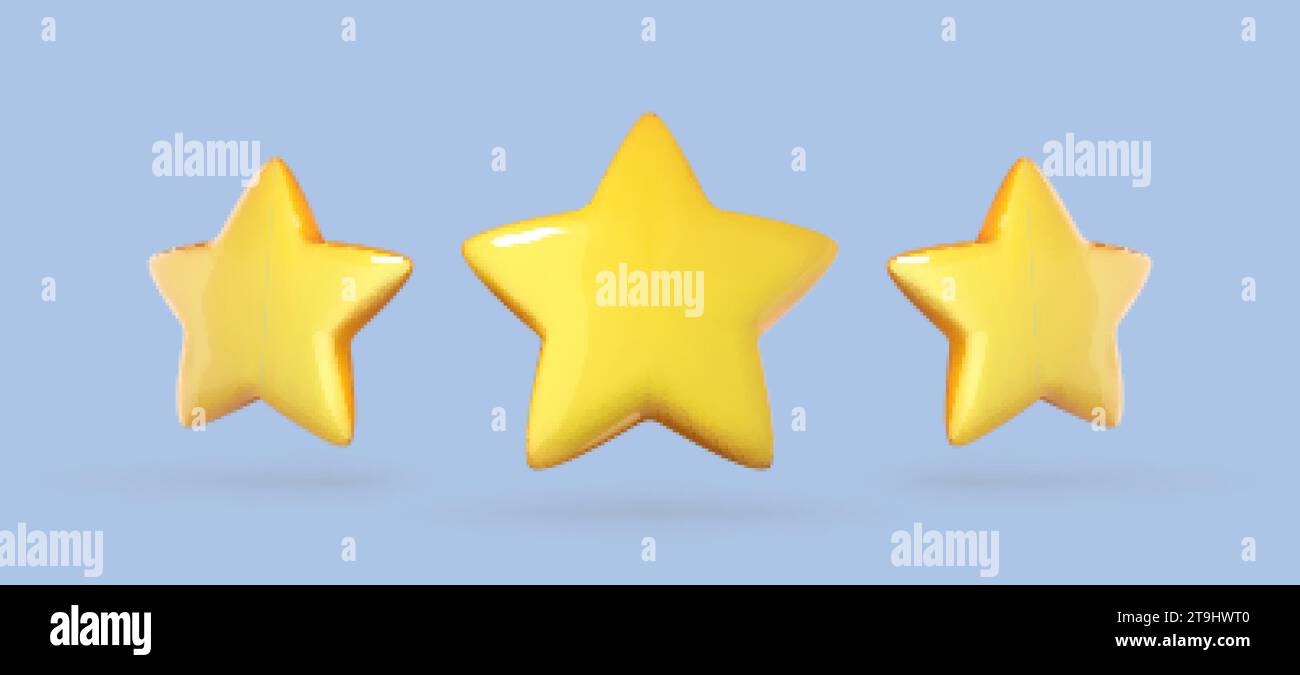 Symbol star icon gold yellow 3d Stock Vector Images - Alamy