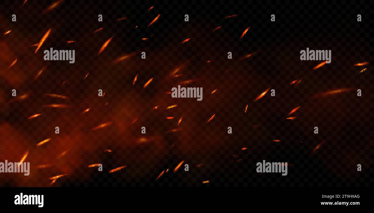 Flying fire particles Stock Vector Images - Alamy