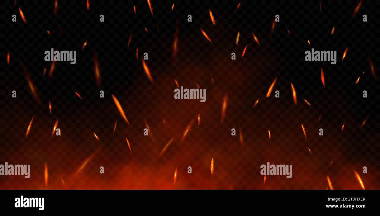 Flying fire particles Stock Vector Images - Alamy