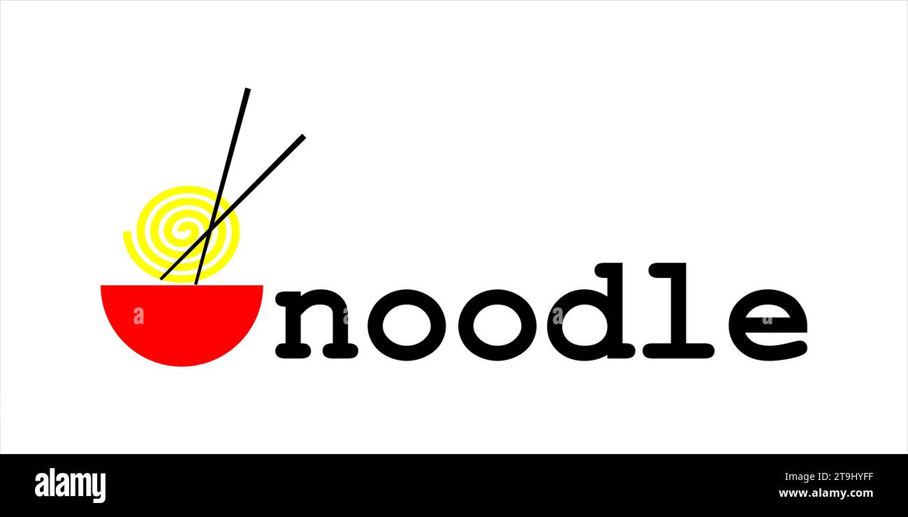 Noodle-based food symbol or logo design Stock Vector Image & Art - Alamy