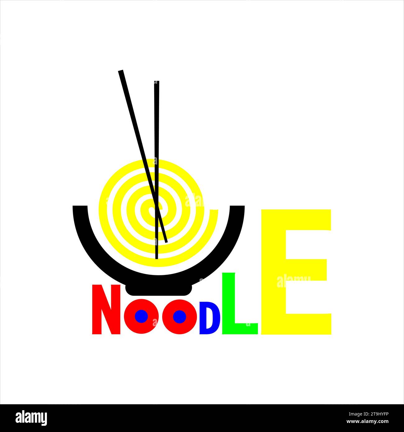 Noodle-based food symbol or logo design Stock Vector Image & Art - Alamy