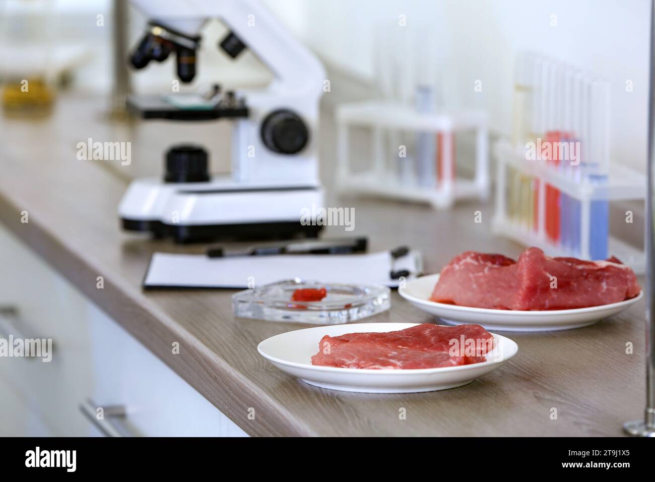 Food testing laboratory meat hi-res stock photography and images - Alamy