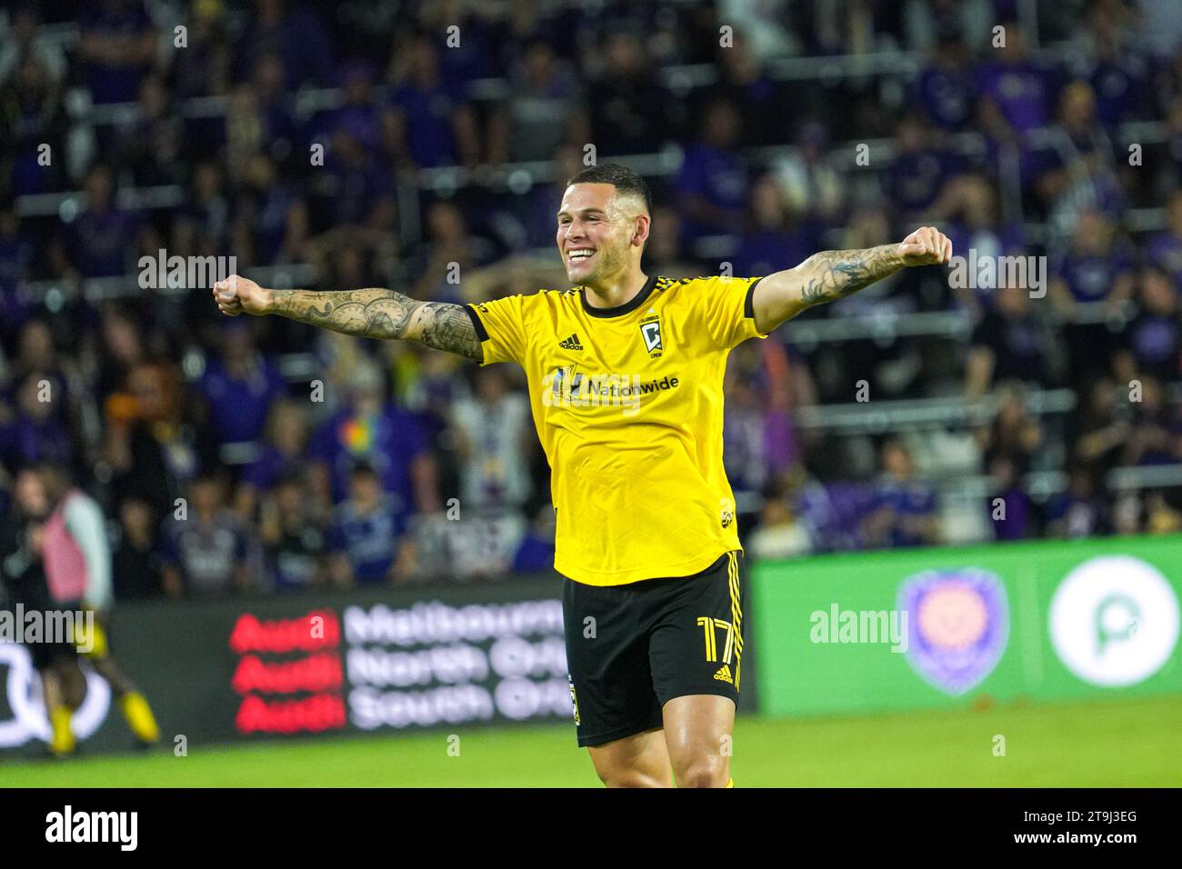 Orlando, Florida, USA, November 25, 2023, Columbus Crew player ...