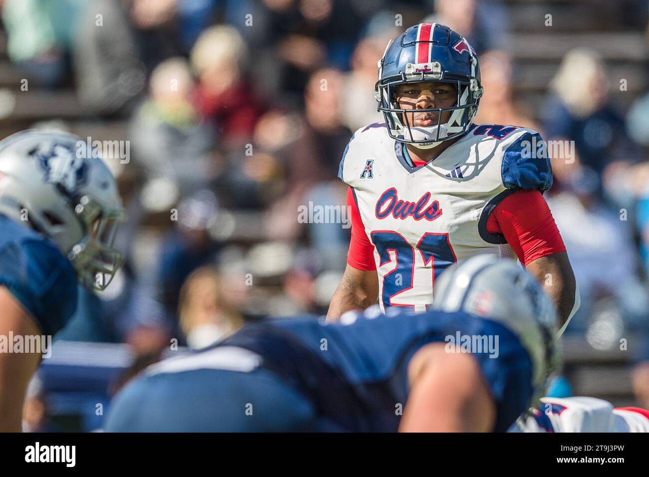 Houston, Texas, USA. 25th Nov, 2023. Florida Atlantic Owls linebacker ...