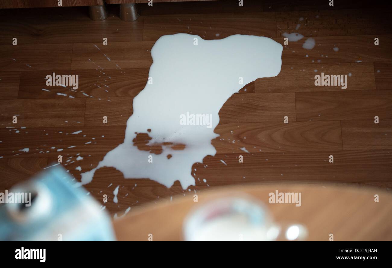 Spill milk accident hi-res stock photography and images - Alamy