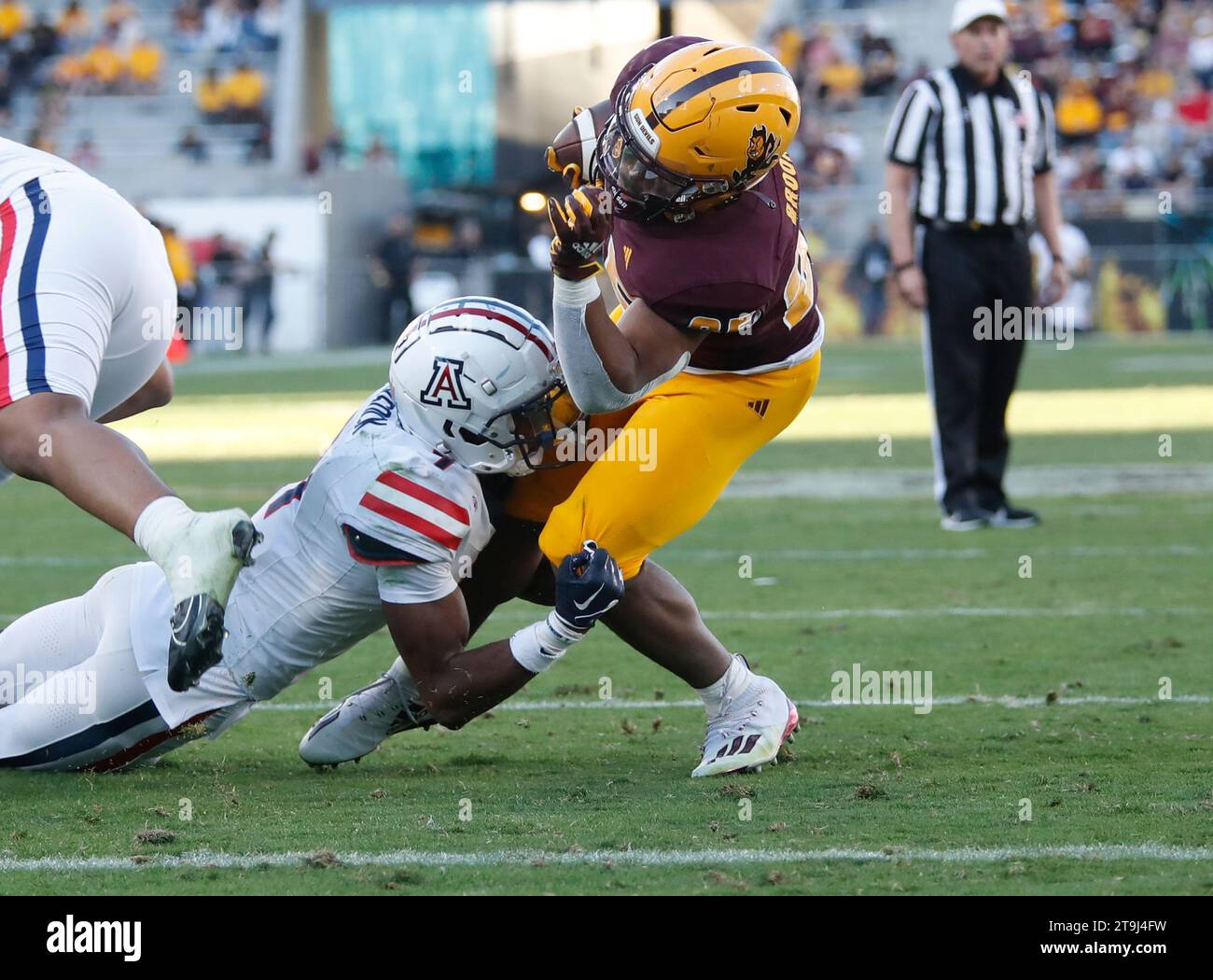 November 25, 2023: Running back DeCarlos Brooks (25) of the Arizona ...