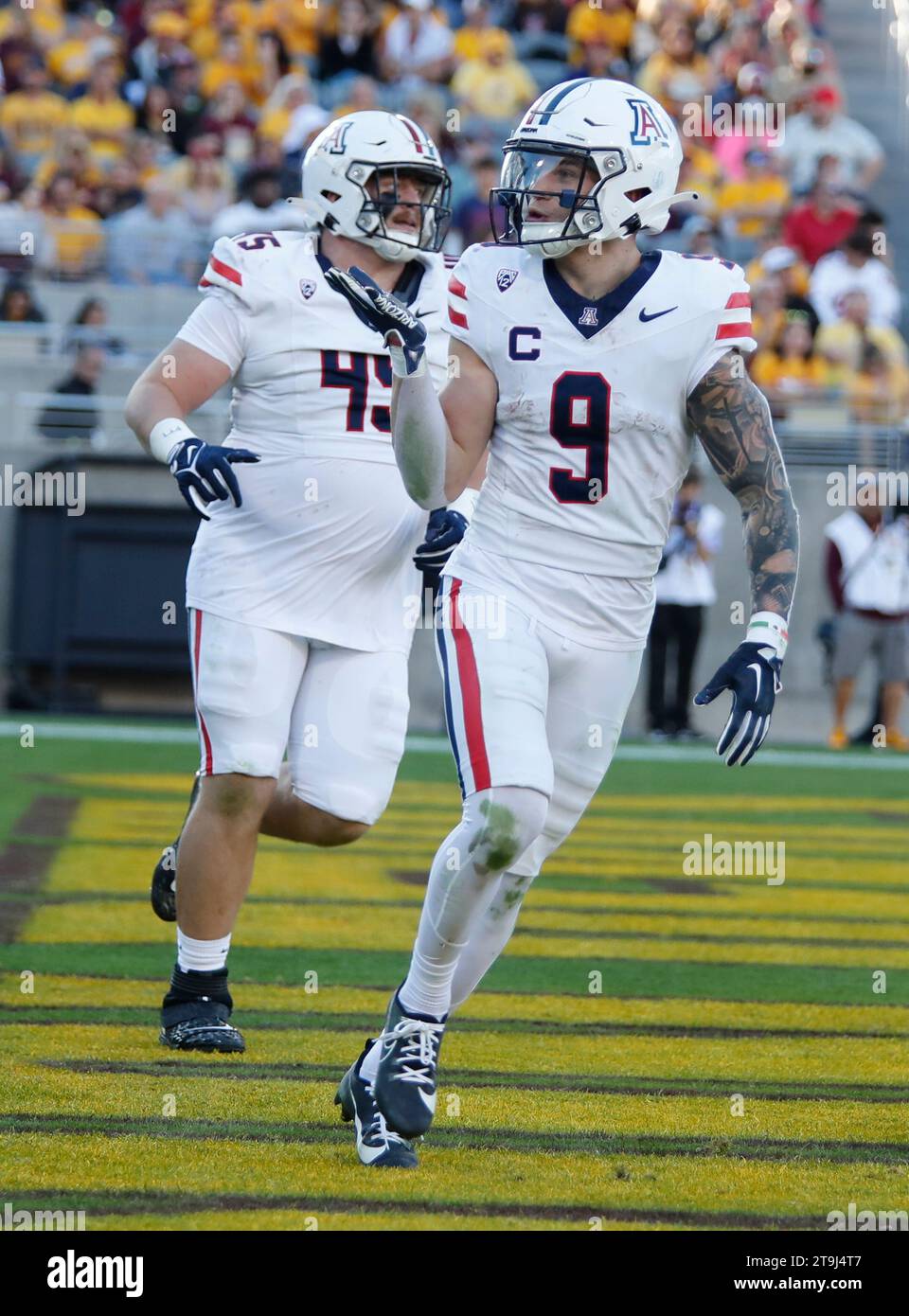 Tempe, Arizona, USA. 25th Nov, 2023. Wide receiver Jackson Holman (9 ...