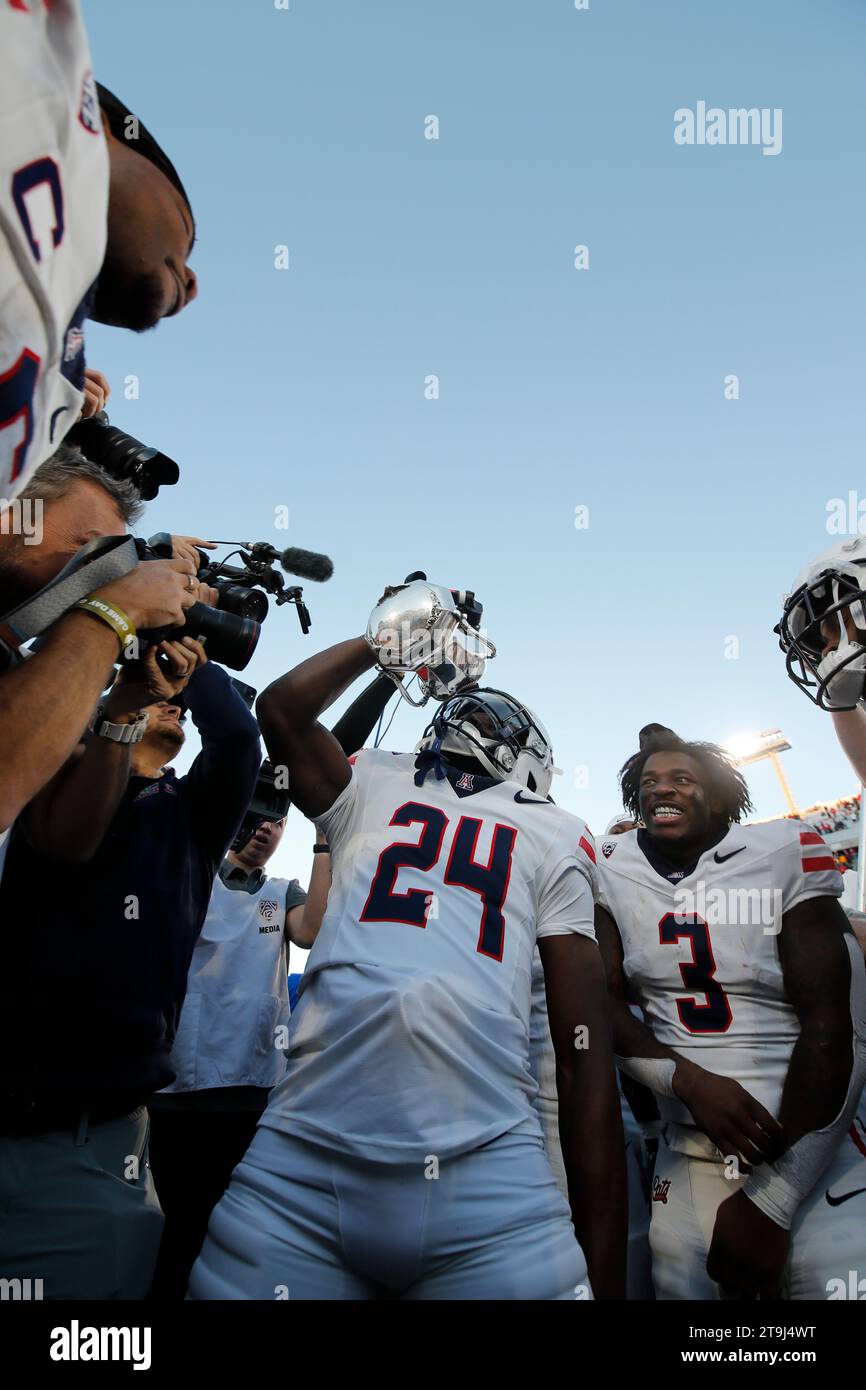 Tempe, Arizona, USA. 25th Nov, 2023. Cornerback Jai-Ayviauynn Celestine ...