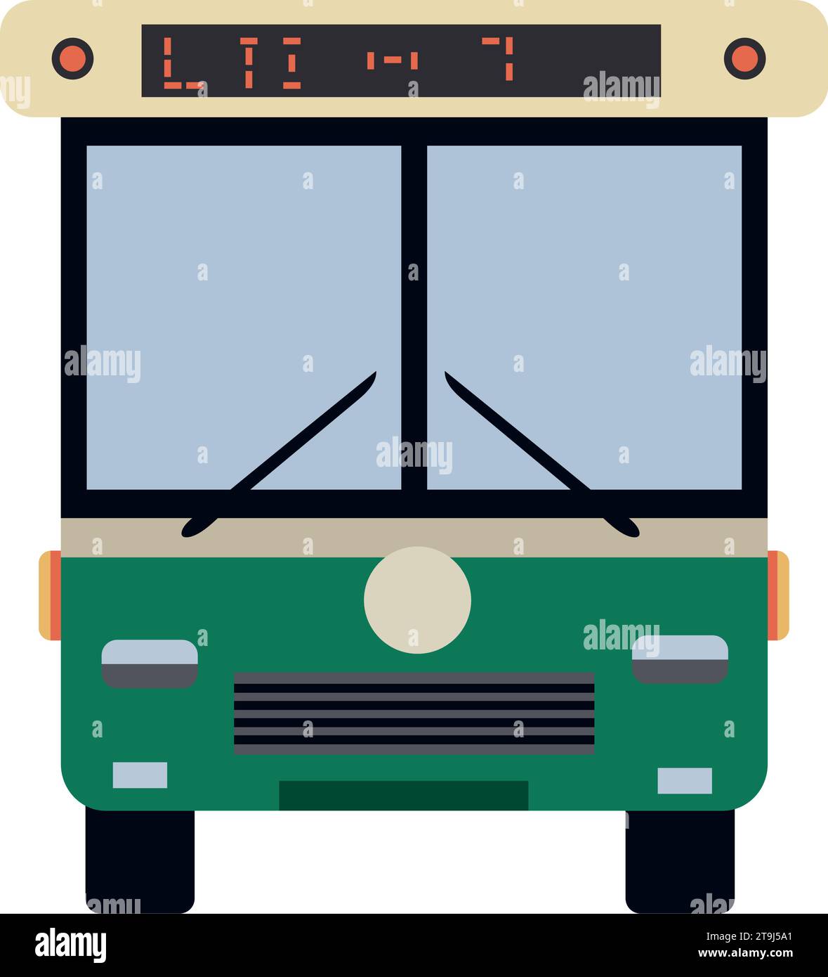 green bus design vector isolated Stock Vector Image & Art - Alamy