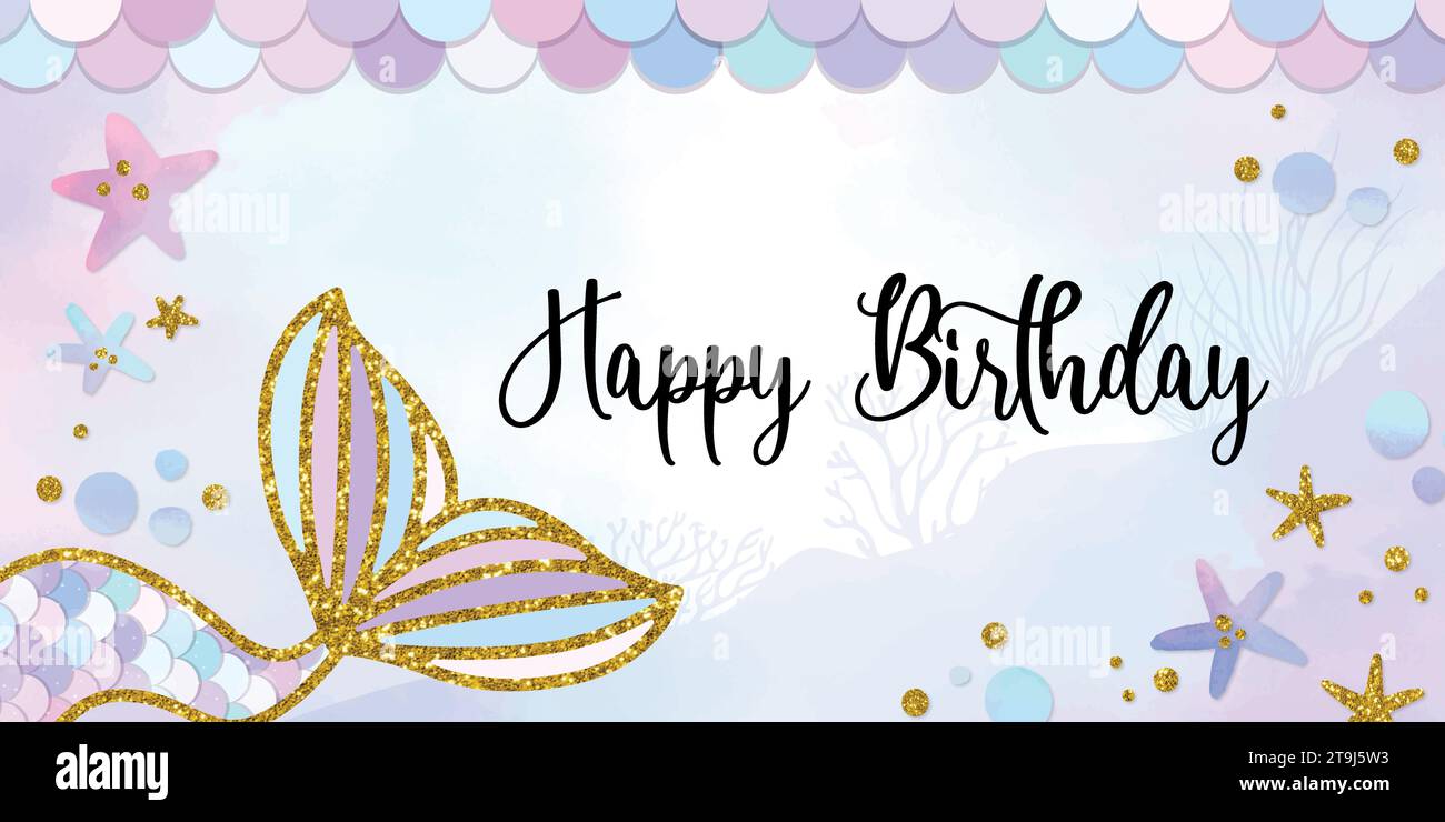 Mermaid banners hi-res stock photography and images - Alamy