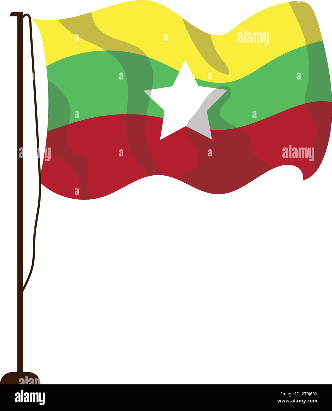 myanmar flag illustration Stock Vector Image & Art - Alamy