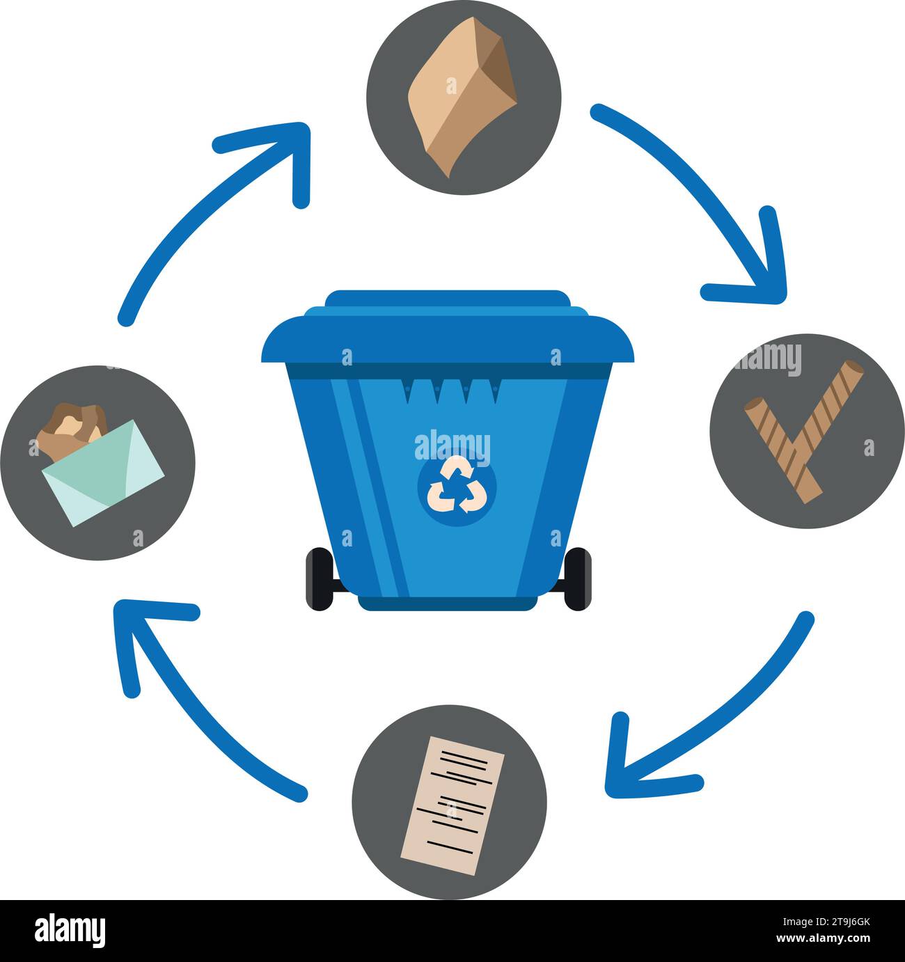 waste management illustration Stock Vector Image & Art - Alamy