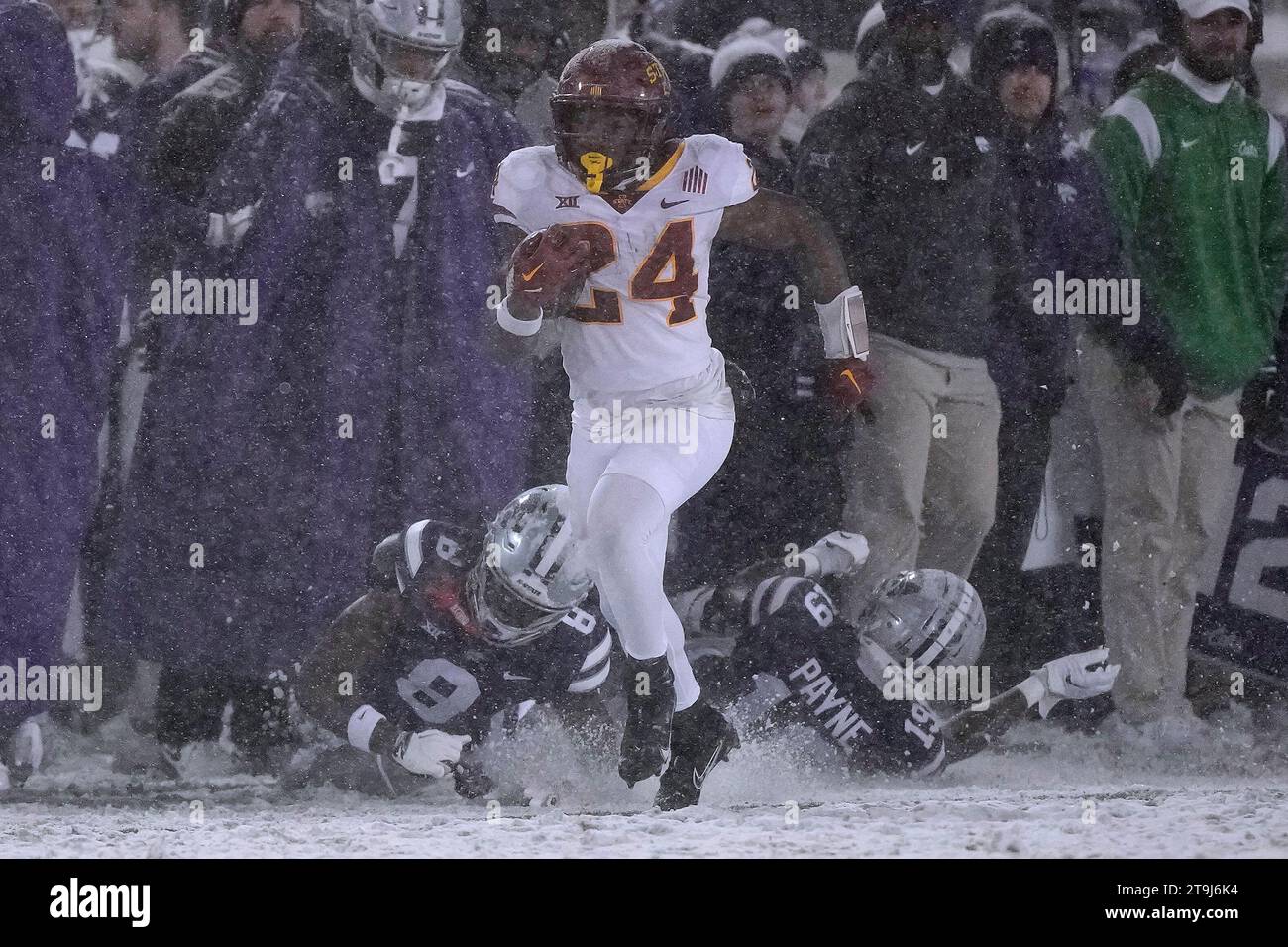 Iowa State running back Abu Sama III (24) runs for a touchdown during ...