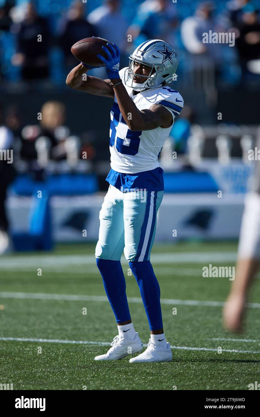 Dallas Cowboys wide receiver Jalen Brooks (83) catches the football ...