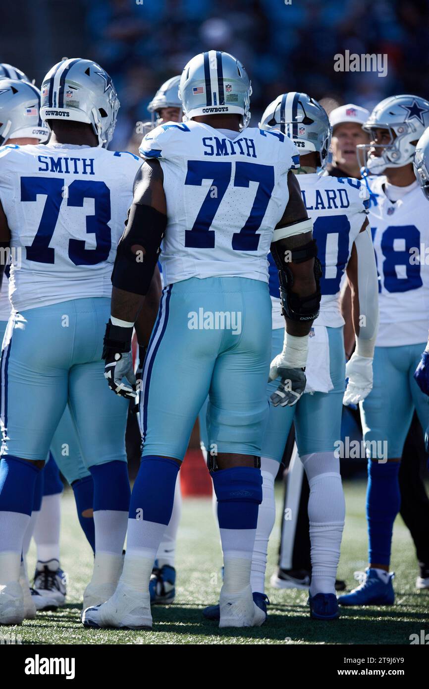Dallas Cowboys offensive tackle Tyron Smith (77) and offensive tackle ...