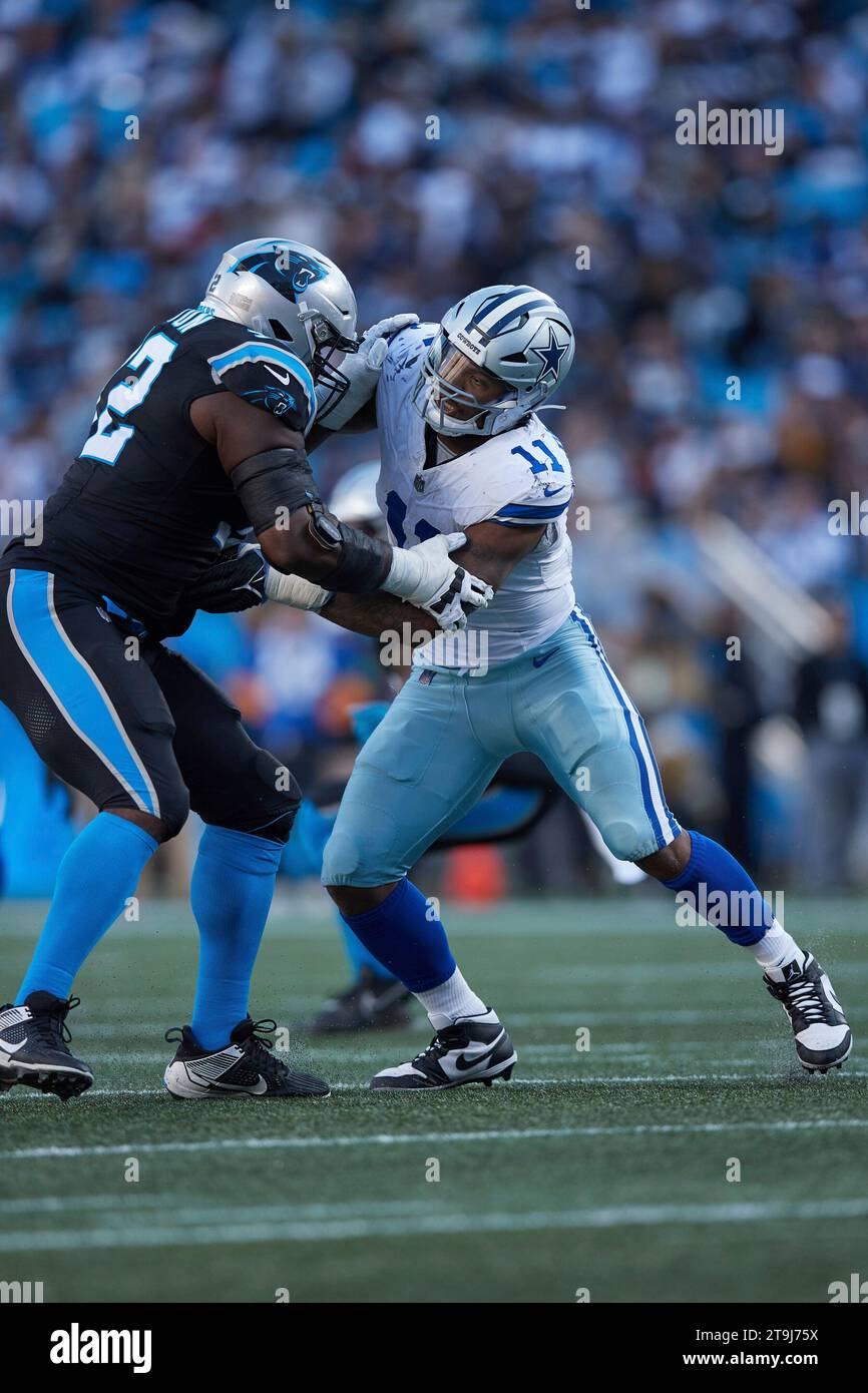 Dallas Cowboys linebacker Micah Parsons (11) engages with Carolina ...