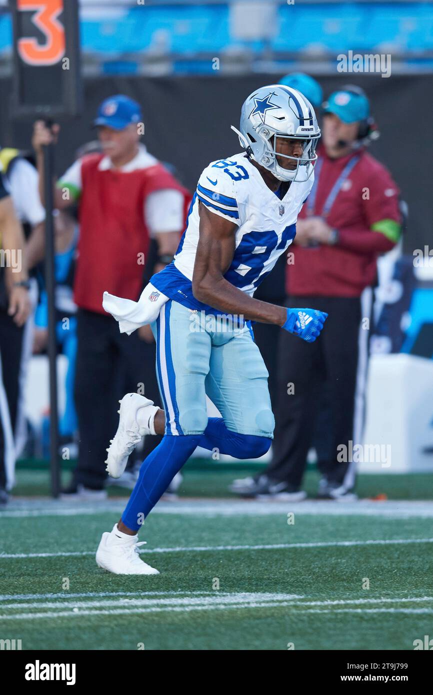Dallas Cowboys wide receiver Jalen Brooks (83) runs a route during an ...