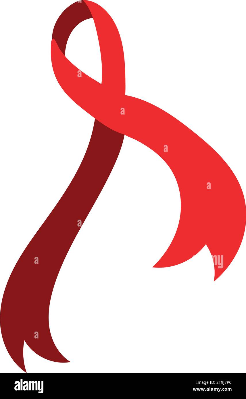aids day red ribbon illustration Stock Vector Image & Art - Alamy