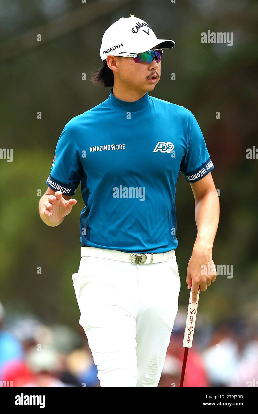 Min Woo Lee of Australia during the Fortinet Australian PGA ...