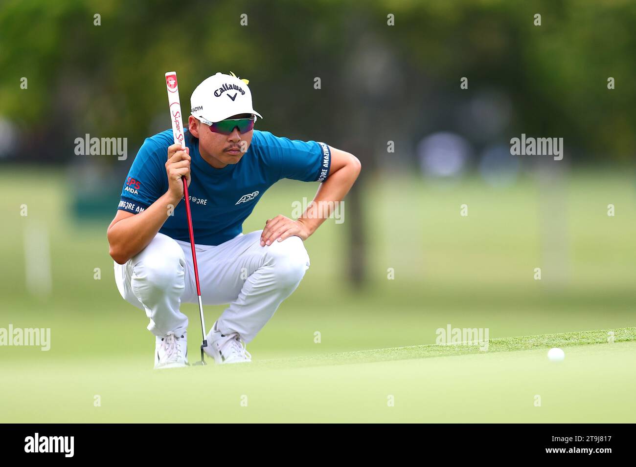 Min Woo Lee of Australia during the Fortinet Australian PGA ...